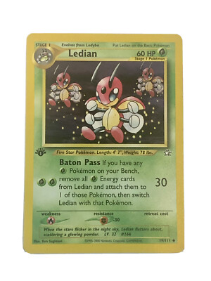Ledian 39/111 1st Edition Uncommon Neo Genesis Set | eBay