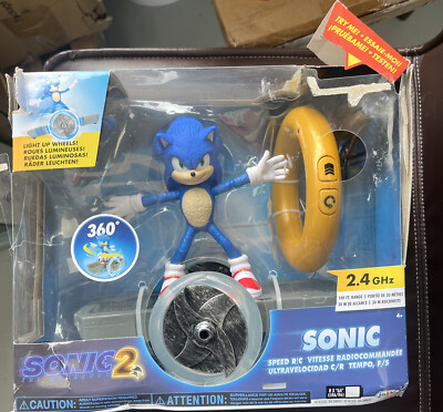 New Sonic The Hedgehog 2 Movie Sonic Speed Remote Control Toy Light Up ...