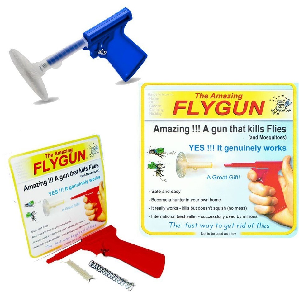 Fly Swatter Swat Gun - Mosquito Fly Flying Insect Pest Blaster Killer ...
