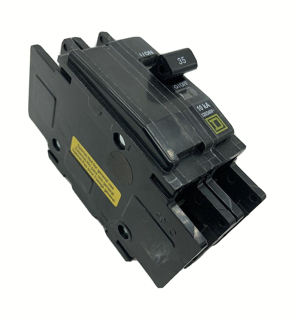 Square D QOU235B HVAC Circuit Breaker 2 Pole 35 Amp 120 240V AC Type ...