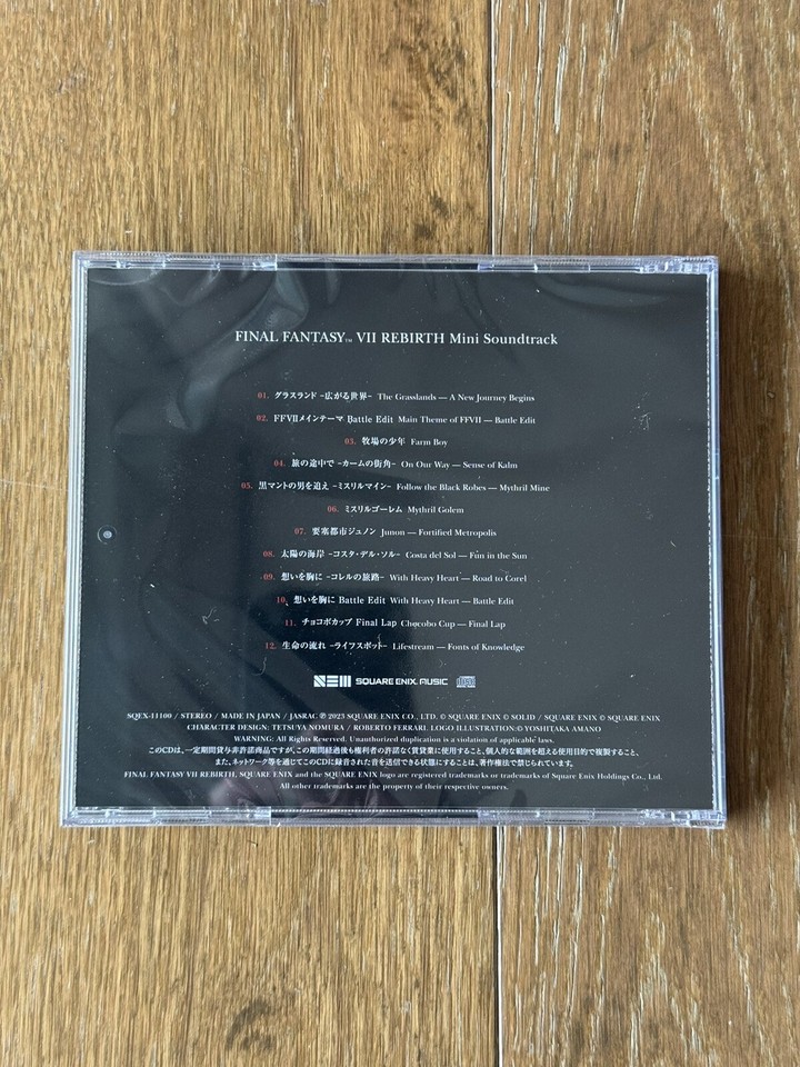 Final Fantasy VII Rebirth Deluxe Edition Mini Soundtrack (no game ...