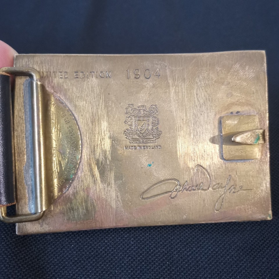 Rare John Wayne Patented Limited Edition Brass Belt Buckle No 1904 | eBay