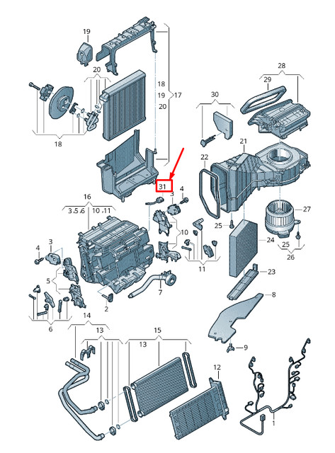 Audi A6 C7 Air Temperature Sensor for Climate Unit 4H0907543 for sale ...