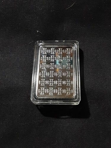 1 Oz German Silver Iron Eagle Design Bar In Case With A Low Reserve | eBay