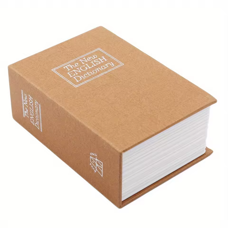 Mini Dictionary Money Box Secret Book Safe with Key Lock Cash Storage ...