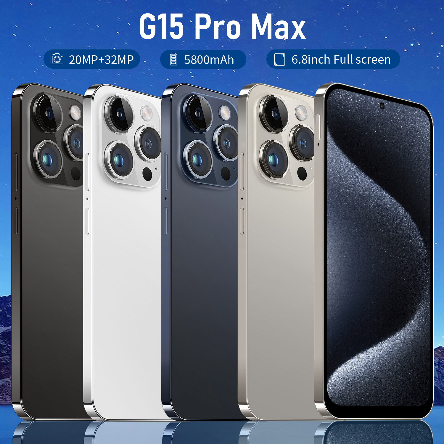 Android Smartphone Unlocked Cell Phone 256GB G15 Pro Max Android 12 ...