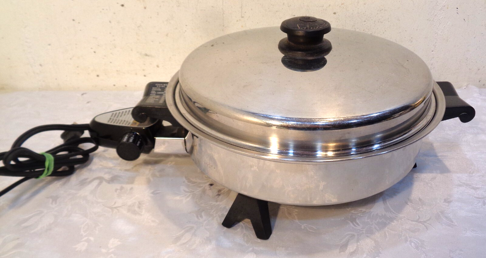 Huge VTG 32 Piece Saladmaster 18-8 Tri Clad Cookware Set Electric ...