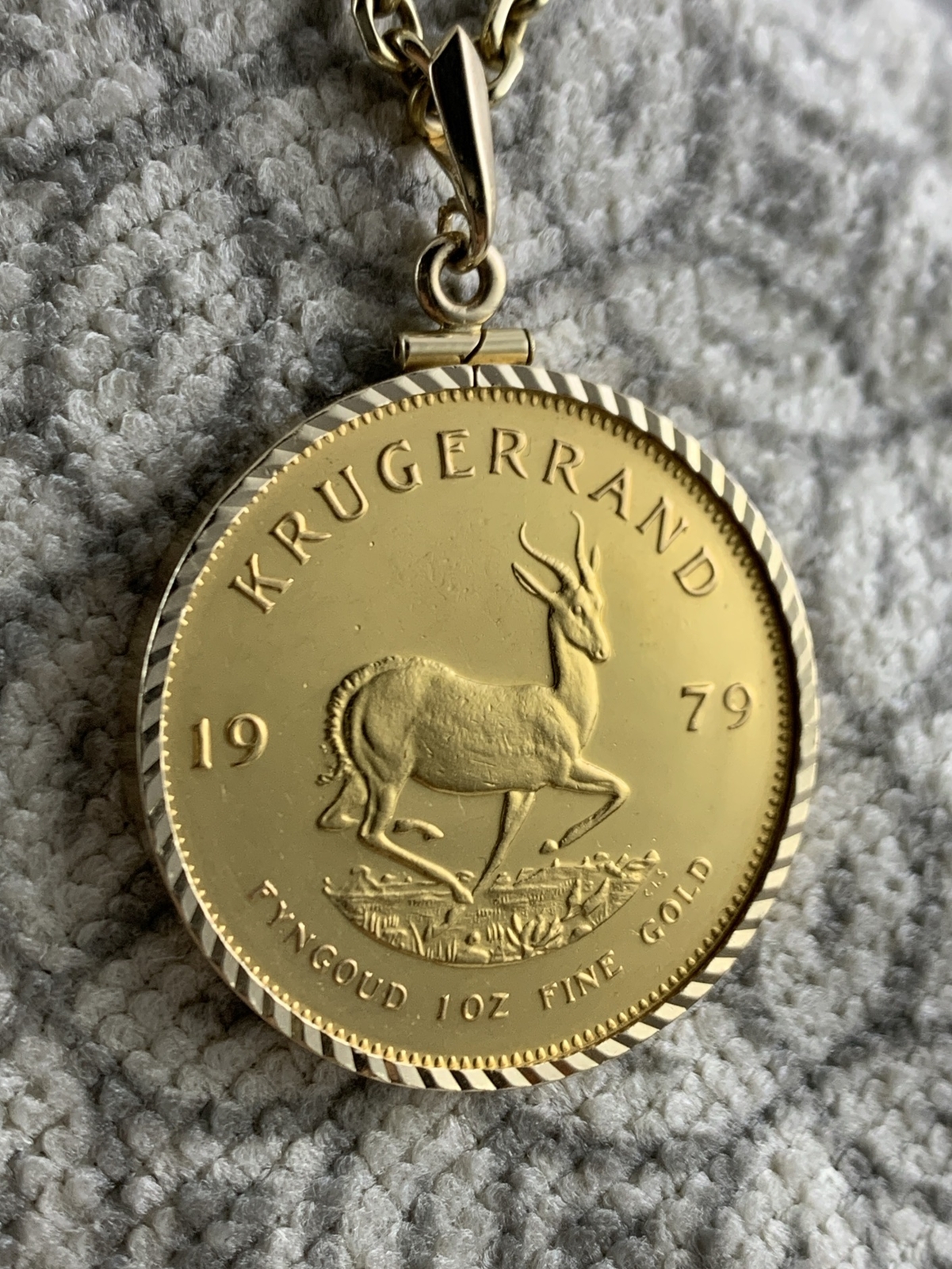 1 Oz Krugerrand In Bezel 1979 Coin - Gem
