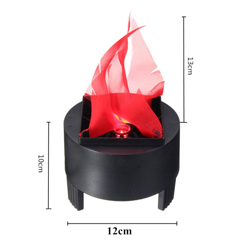 3D Fake Flame Light Electric Campfire Artificial Flickering Fire Effect ...