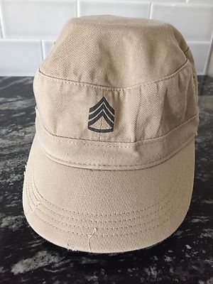 Hat Adjustable Cap Newsboy District Threads Army Logo Distressed 100 ...