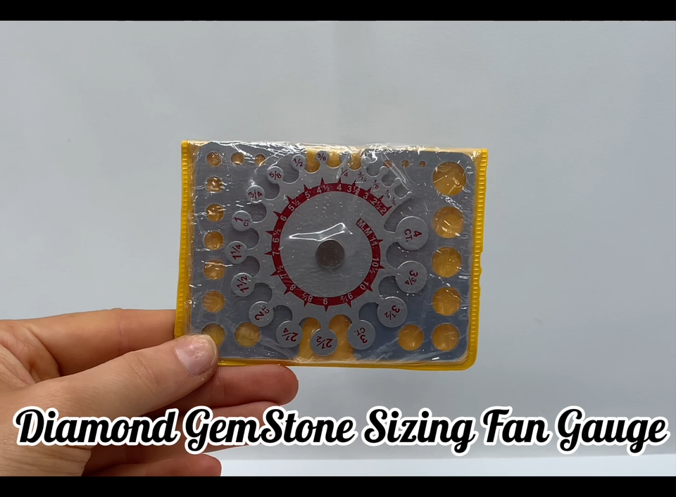 Diamond Gemstone Sizing Gem fan gauge measuring craft jewellers measure ...