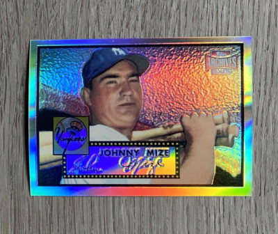 2001 MLB Topps Archives Reserve | Johnny Mize | #55 | New York Yankees ...