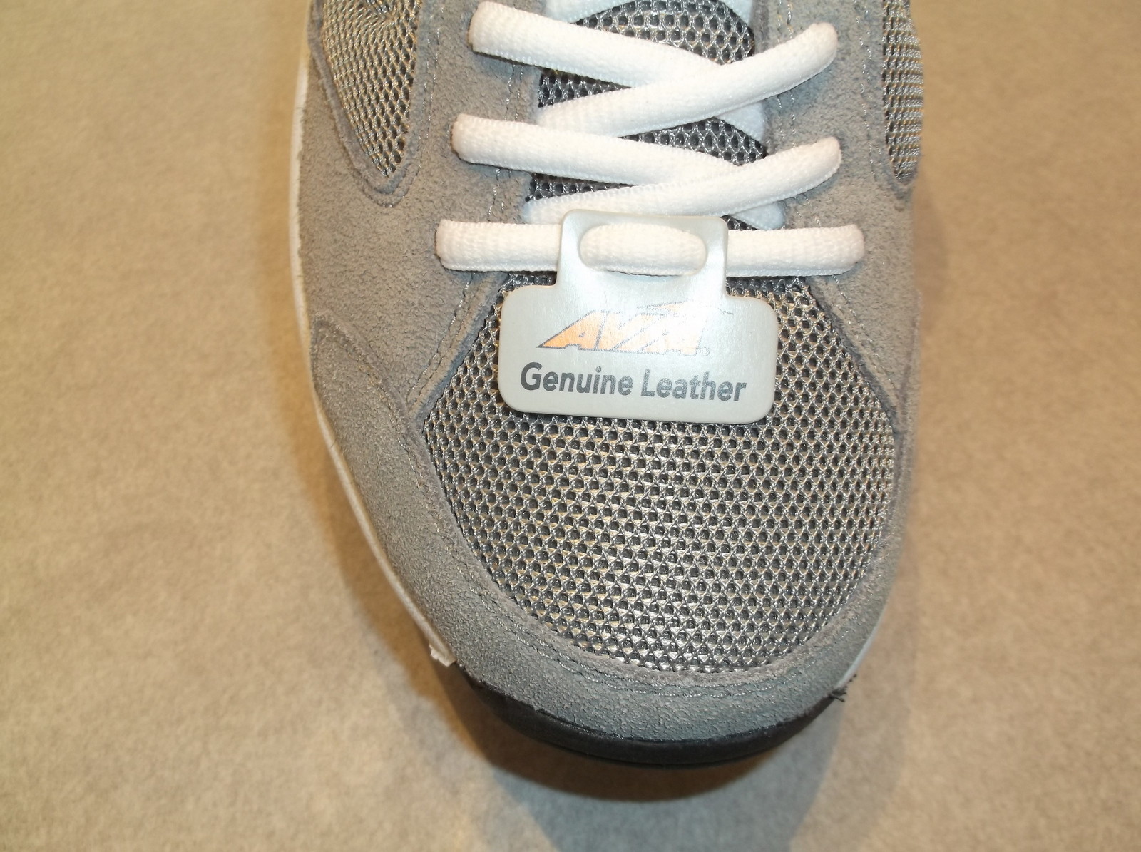 AVIA GREY LEATHER COMFORT LITE INSOLE MEN'S ATHLETIC SHOE NEW | eBay