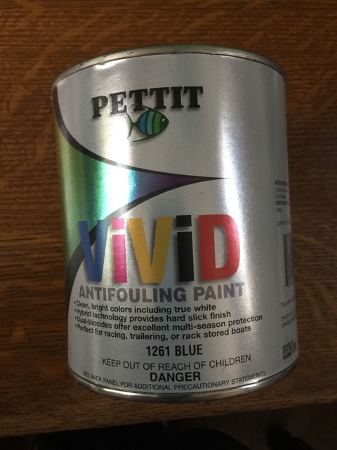 BOTTOM PAINT VIVID ANTIFOULING PETTIT QUART 93 1261Q BLUE BOATINGMALL ...