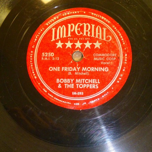 Bobby Mitchell & Décorations 78 One Vendredi Morning B/W 4 — 11 = 44 Sur | eBay