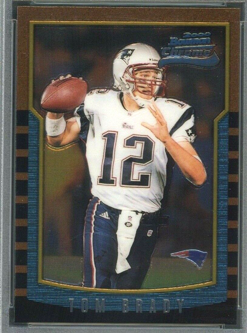 2000 Bowman Chrome #236 TOM BRADY ROOKIE CARD PSA 9 MINT RC PATRIOTS ...