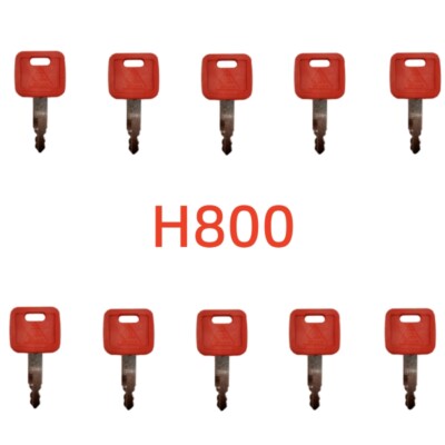 (10)For John Deere & Hitachi Excavator Ignition Keys For Case Dozer New ...