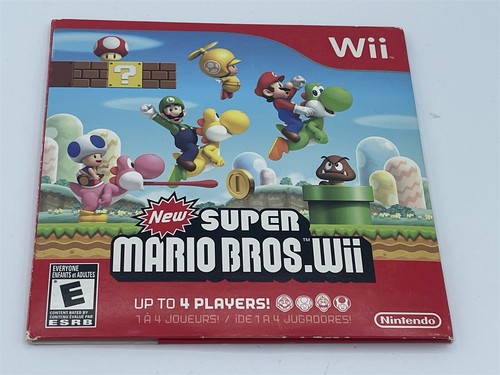 Nintendo Wii - Wii New Super Mario Bros Sleeve Case Only No Disc! | eBay