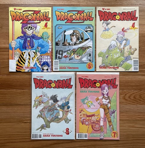 Dragon Ball & Dragon Ball Z Comic Lot - Part 1 #4, Part 2 #8, Part 3 #7 ...