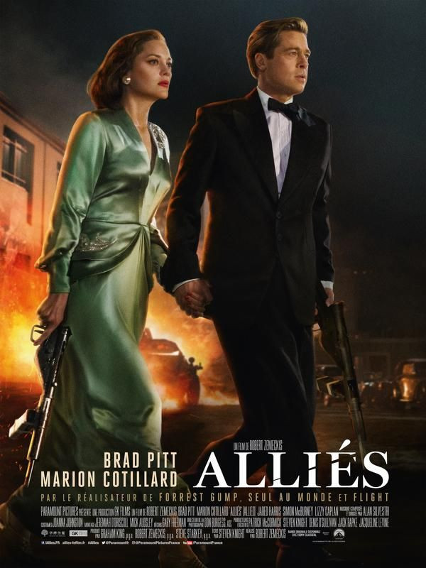 Original Movie Poster - Alliés / Allied - 2016 - Brad Pitt, Marion ...
