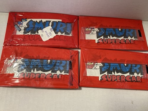 Vintage 1982 Topps SMURF SUPERCARDS Lot of 4 Unopened Trading Card Pack ...