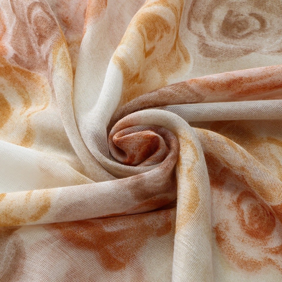 Poolside Coverup Voile Scarf Beach Shawl Elegant Feminine Design Ample ...