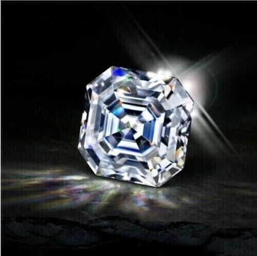 Asscher Cut White Diamond 1.95 ct Natural VVS1 D Grade Gemstone RE02 | eBay