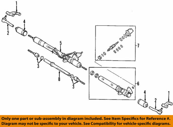 45503-69025 Toyota End sub-assy, steering rack 4550369025, New Genuine ...
