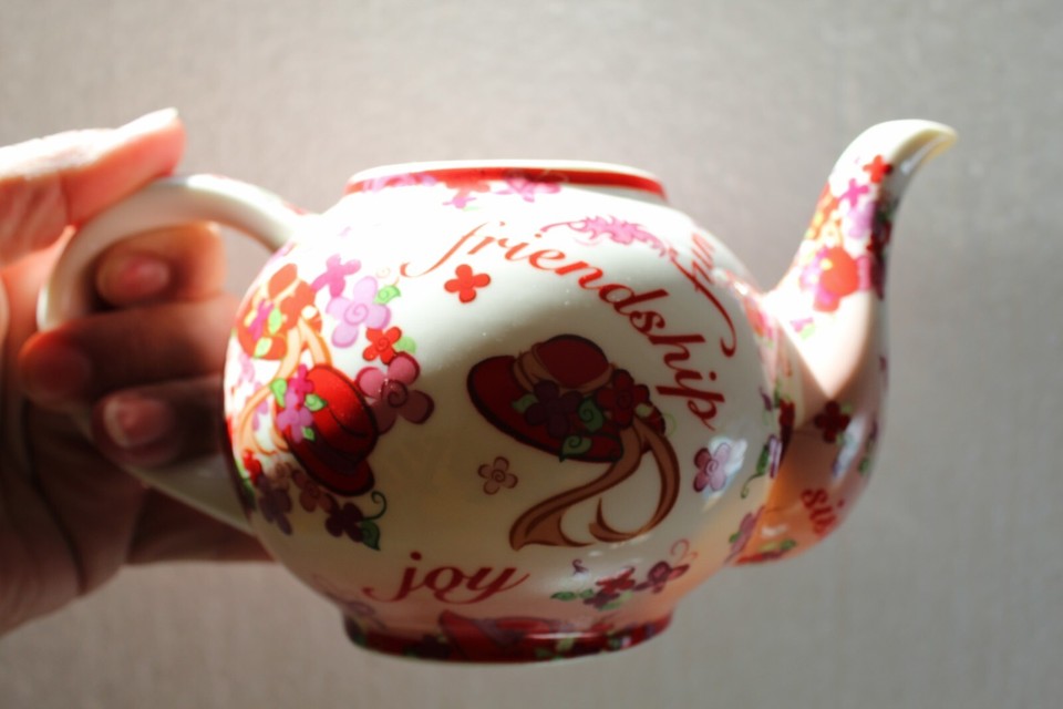 ENGLISH TEA SET Pink Chintz Red Hat Society 2004 Cardew Hello Kitty ...