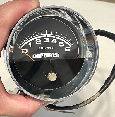 Actron Acrotach 6K Tachometer Tach Vintage 70’s 80’s | eBay