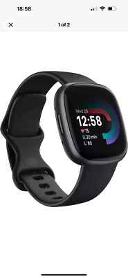 Fitbit Versa 4 Fitness Smartwatch 28.38mm GPS FB523BKBK - Black ...