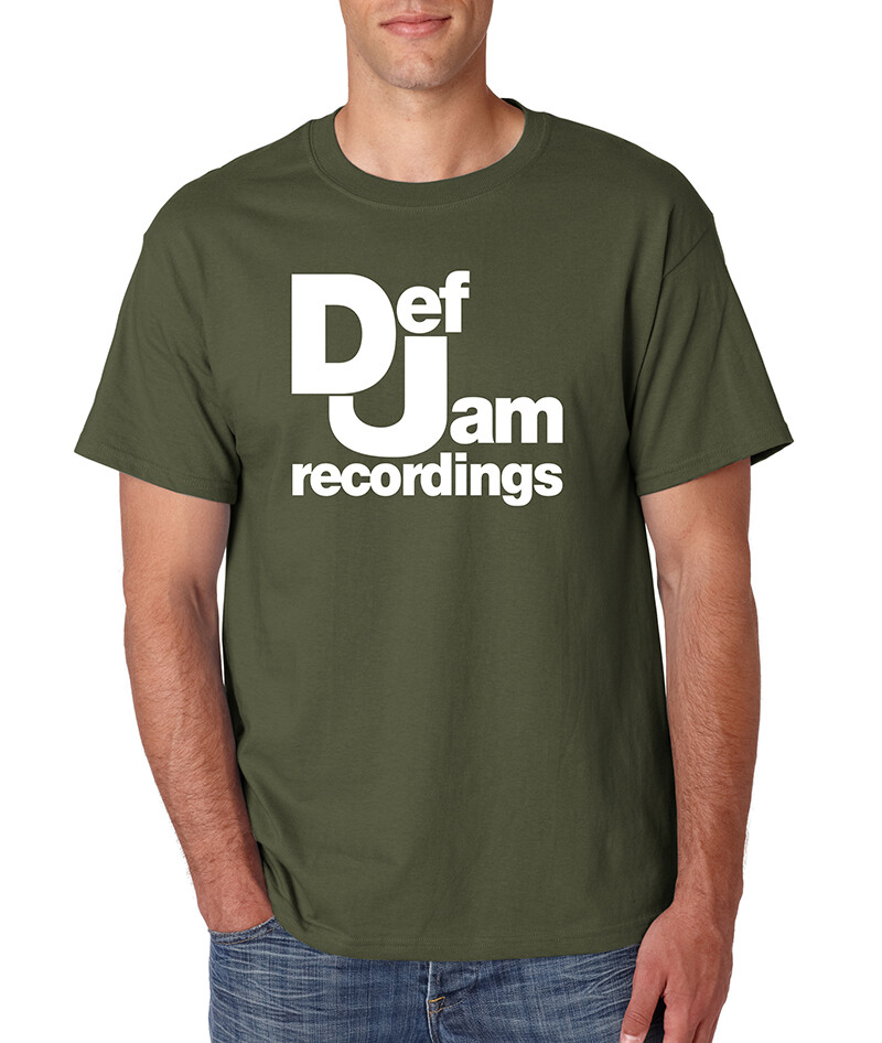 DEF JAM Recordings Logo T-Shirt Hip Hop Rap Classic Music Label Record ...