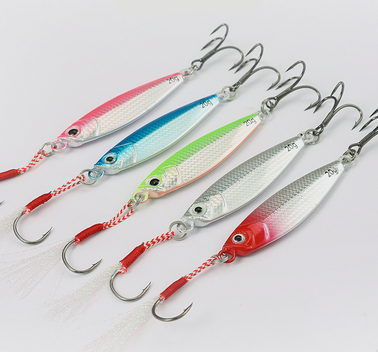 5pcs/Lot Micro Butterfly Metal Jig Fishing Lure Bait Jigging Tuna Slow ...