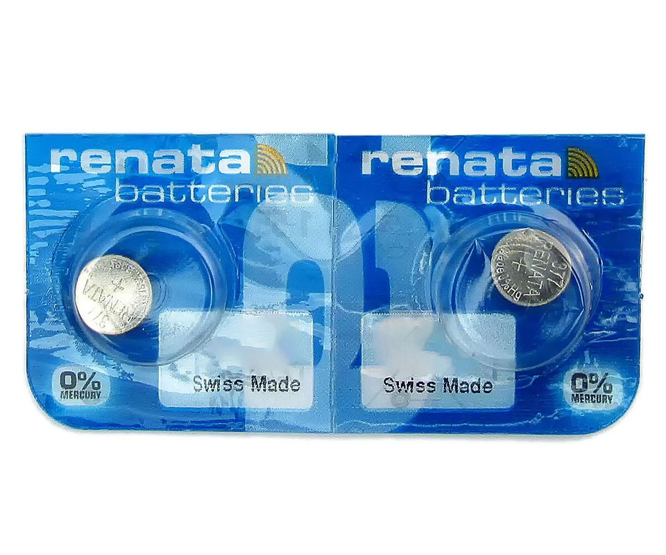 Renata Watch battery, All Sizes, Silver Oxide, Long Life, Swiss Made ...