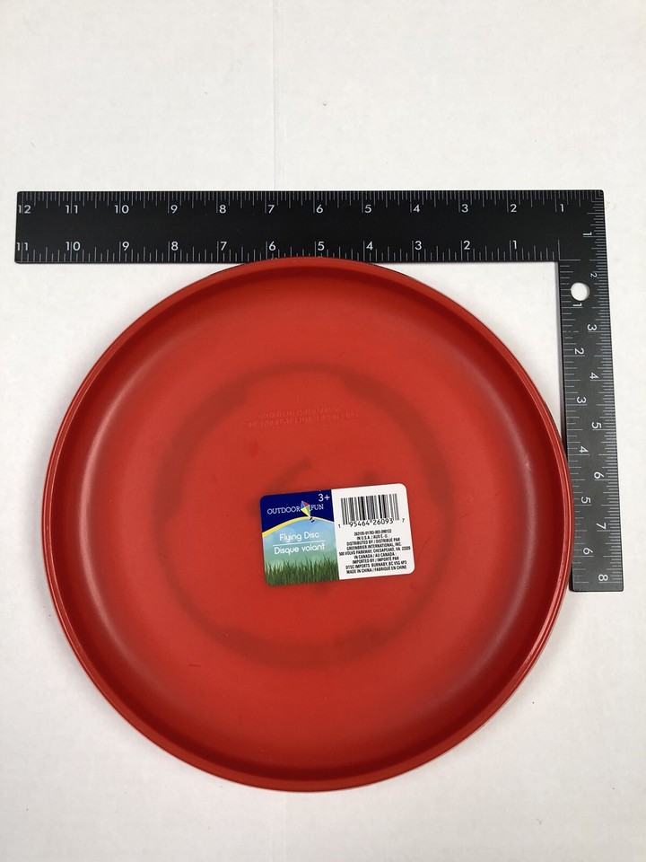 Flying Disc 144g RED 10" X 1.25"H - frisbee - Greenbrier - New | eBay