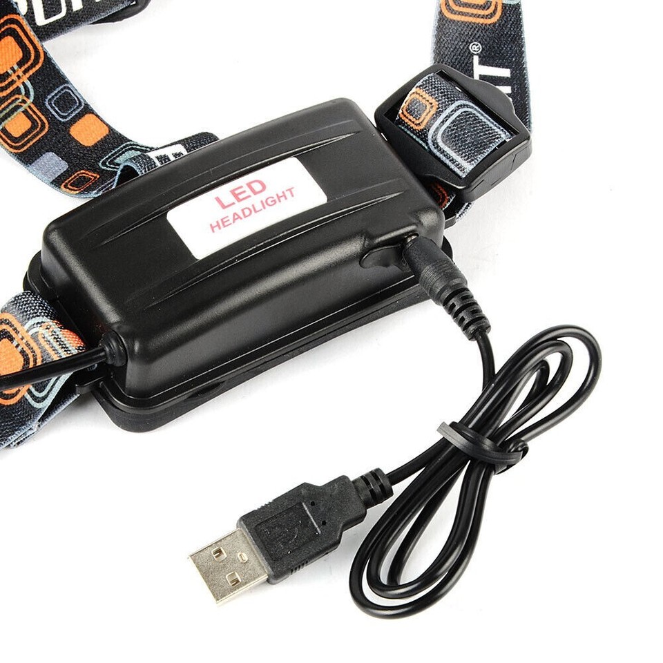 USB to DC 3.5mm 5V charging cable for Rechargeable flashlight headlamp ...
