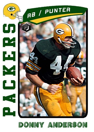 ACEO DONNY ANDERSON GREEN BAY PACKERS CUSTOM HAND MADE ART CARD | eBay