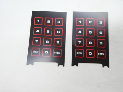 Lot of 2 Intellivision II Keypad overlays replacements REPRODUCTION | eBay