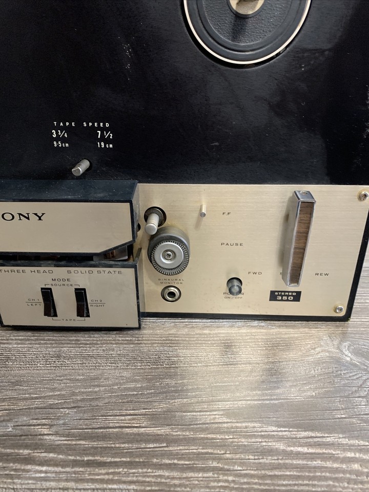 Vintage Sony TC-350 Reel To Reel Stereo Solid State Tape Recorder ...