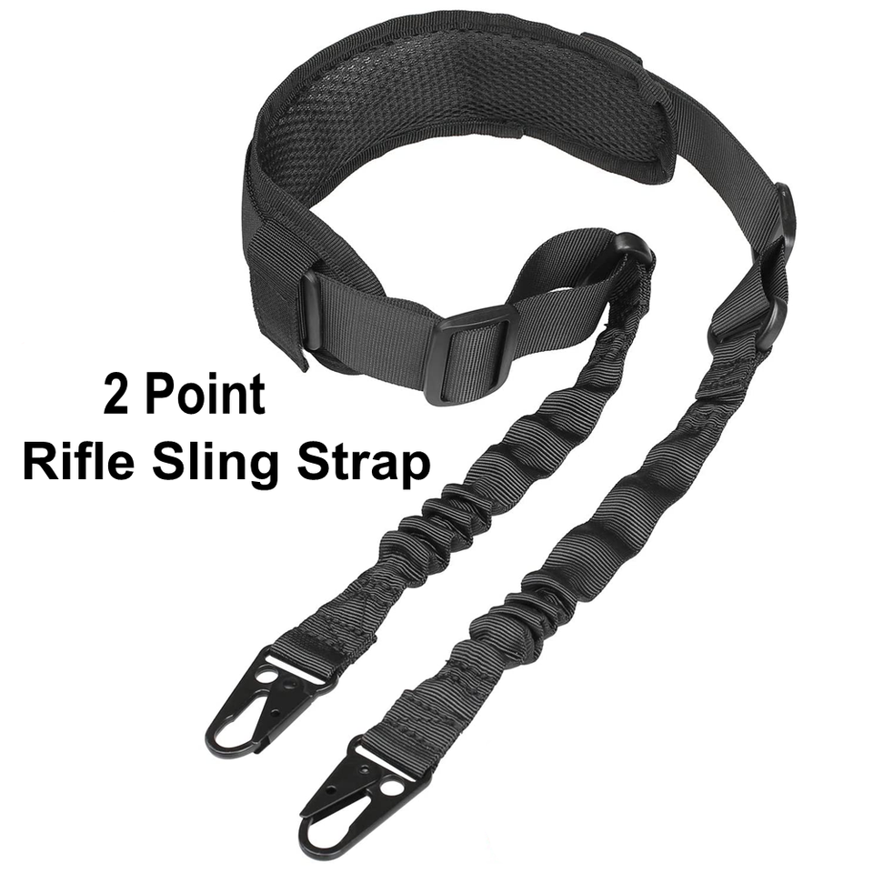Tactical 2 Point Sling Strap Shoulder Padded /2Pcs M-LOK QD Swivel ...