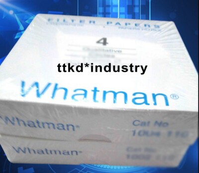 100/pk NEW No. 4 qualitative filter paper 1004-055 round laboratory ...