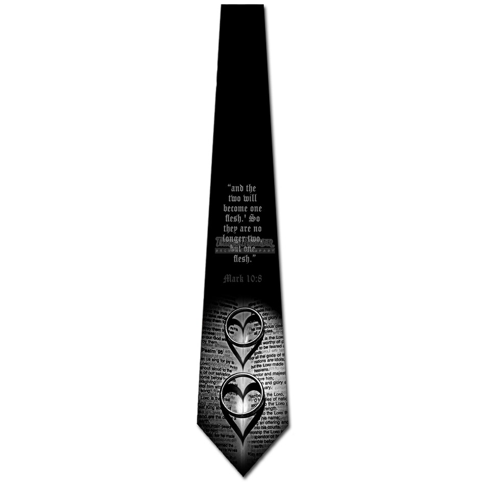 Religious Ties Men's Bible Verse Necktie Marriage Tie | eBay