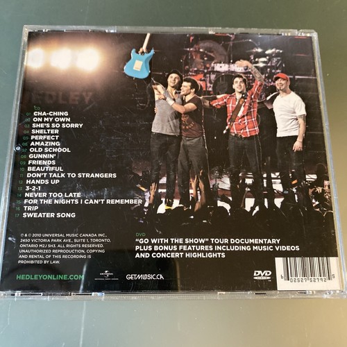 Hedley LOT OF 3: Go With Show (Live w/ DVD), Wild Life, The Show Must ...