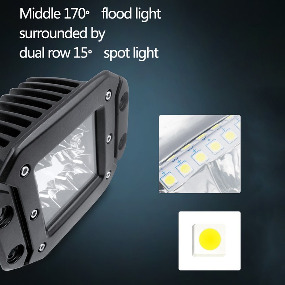 Reliable and Easy to Install Spot Flood LED Light Bar for OffRoad ...