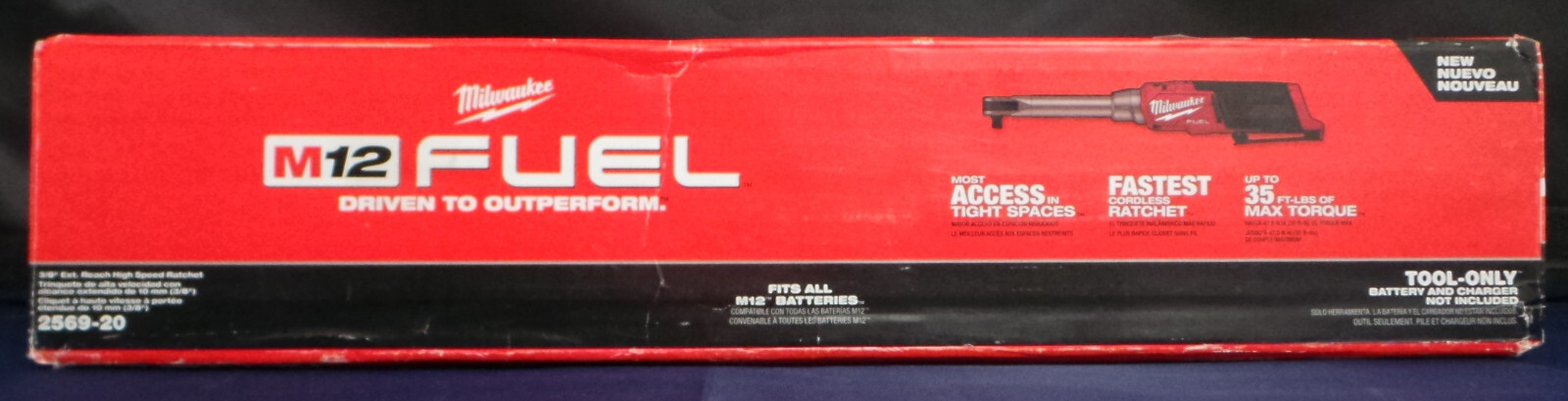 Milwaukee 2569-20 M12 12V Fuel 3/8” Extended Reach High Speed Ratchet BRAND NEW | eBay