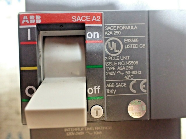 ABB Breaker SACE Formula A2a 250 225a 225 a Amp 240vac 3 Pole for sale ...