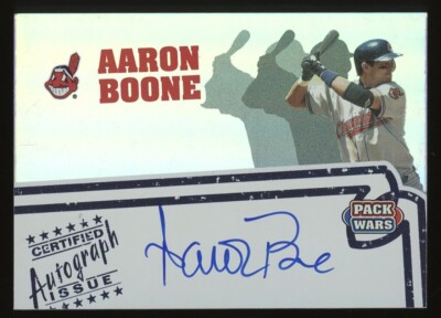 2005 Topps Certified Pack Wars Auto PWA-AB Aaron Boone autograph ...