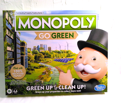 Monopoly: Go Green Edition Board Game for Families Ages 8 and Up - New ...
