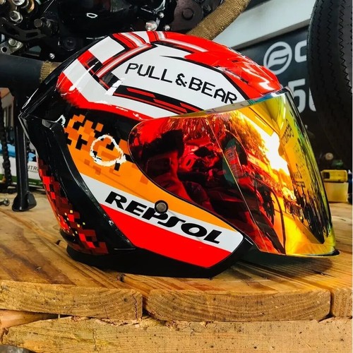 MHR Honda Repsol Limited Edition Helmet – Original Design with Gold ...