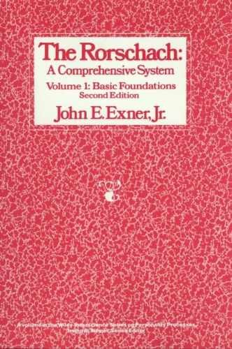 The Rorschach, a Comprehensive System - Hardcover, by Exner John E ...